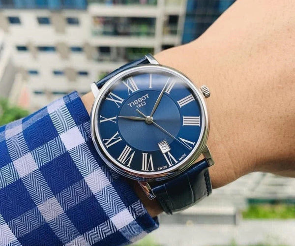 TISSOT Carson Premium Quartz Blue Dial T122.410.16.043.00 - Hanya Di P ...